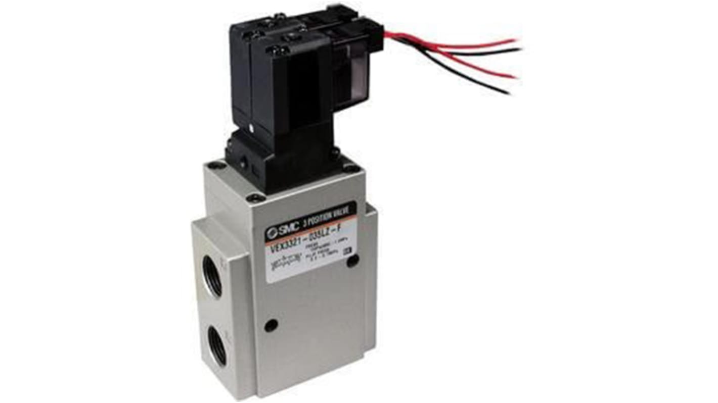 VEX3220 | SMC Pneumatic Solenoid Valve - Solenoid Rcp 1/8 VEX3 Series | RS