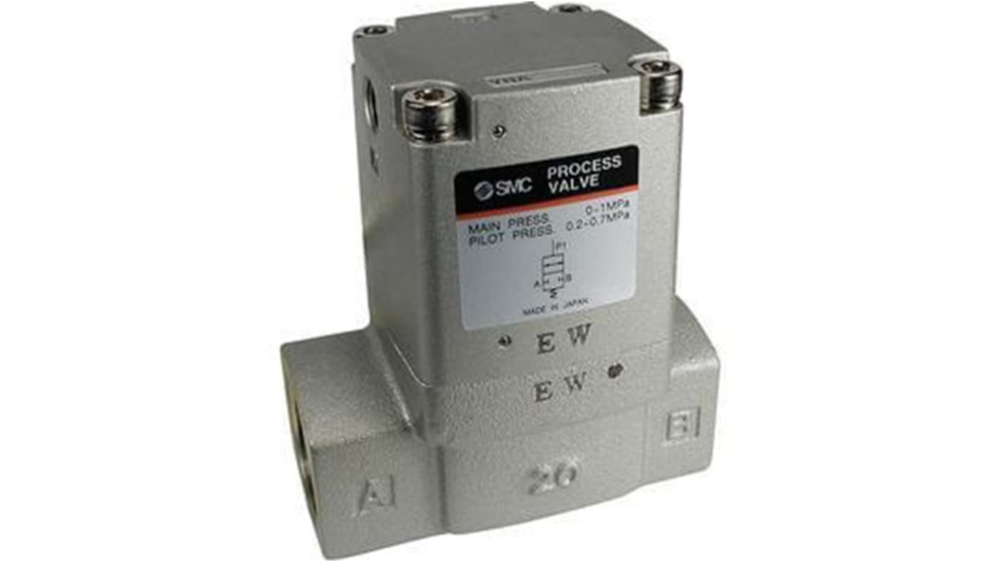 VNA101A-F8A-B | SMC Cylinder type Pneumatic Operated Process Valve, 15 ...
