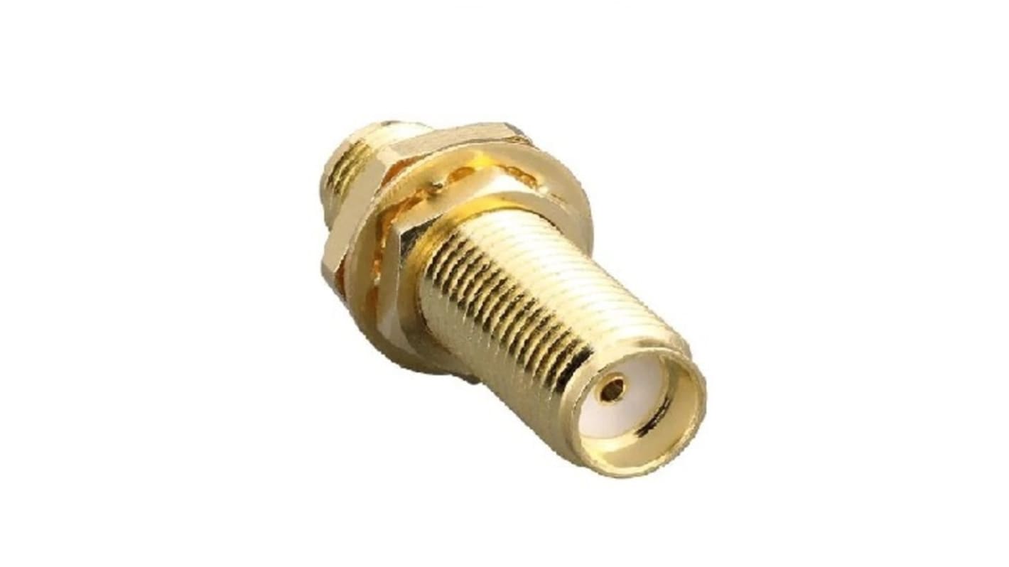 ADP-SMAF-SMAF-B-G | Linx Straight Coaxial Adapter SMA Socket to SMA ...