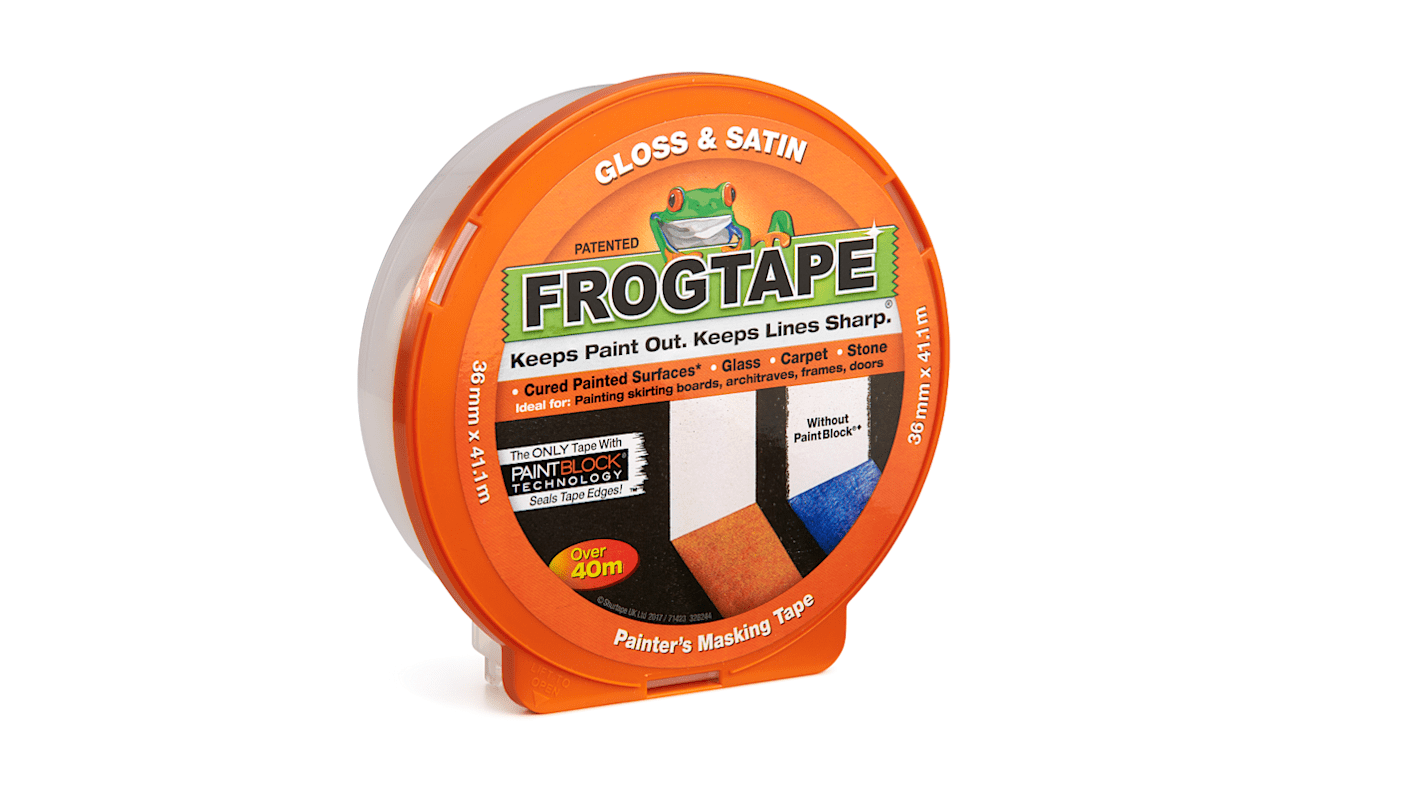 FROGTAPE 104201 Orange Masking Tape 36mm x 41.1m | RS