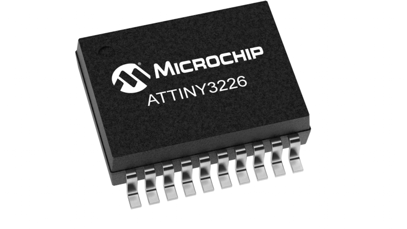 Microchip ATTINY3226-SU AVR CPU Microcontroller, AVR, 20MHz, 32 kB Flash, 20-Pin SOIC | RS