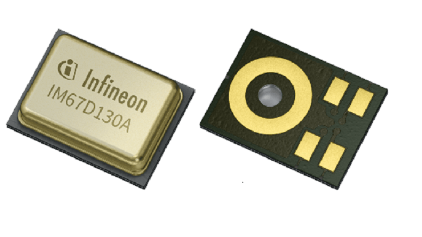 IM67D130AXTSA2 | Infineon 5 Pin Microphone, Omni-Directional, Surface ...