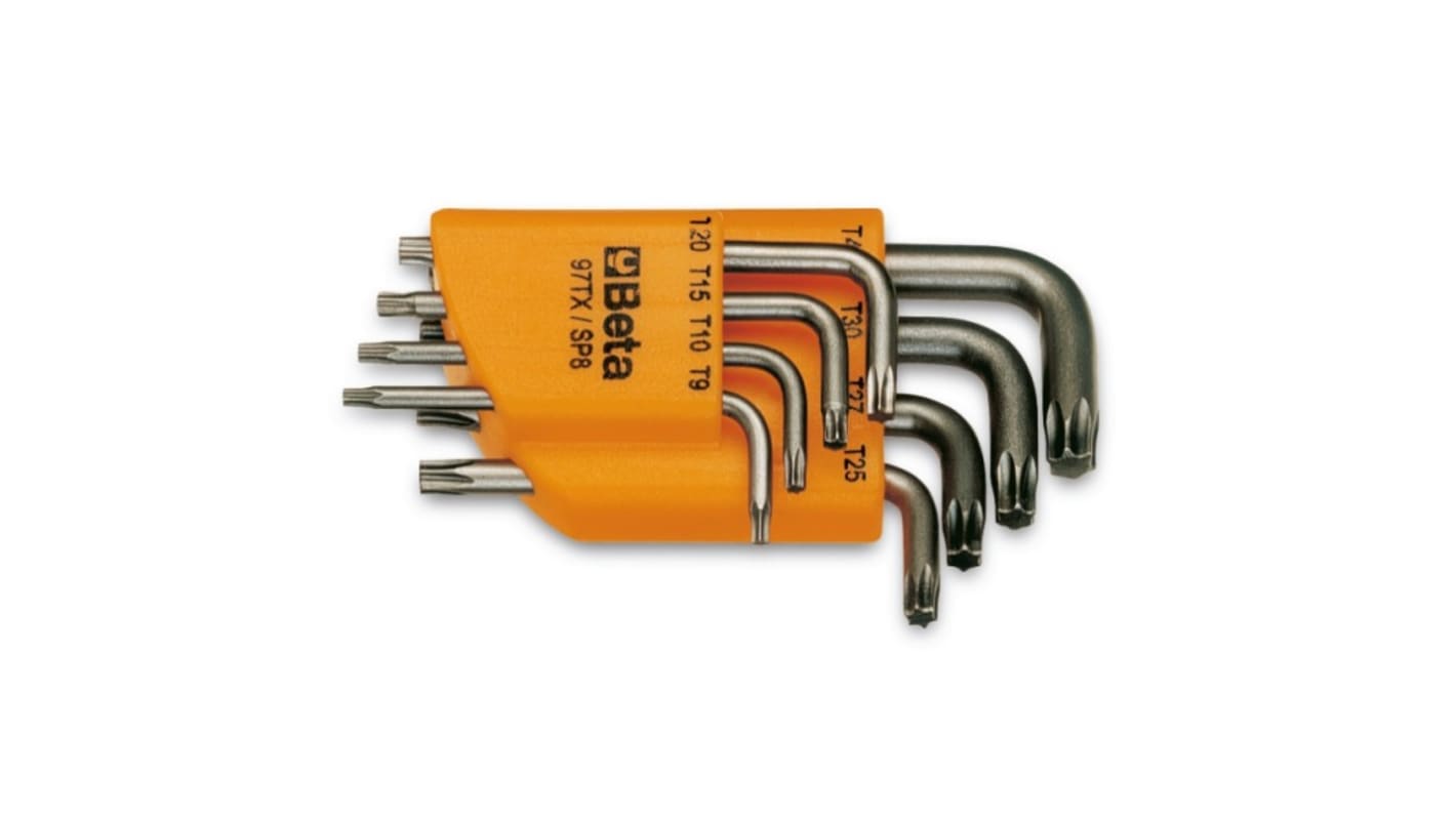 97TX/SC8 | BETA 8 Piece L Shape Long arm Torx Key Set | RS