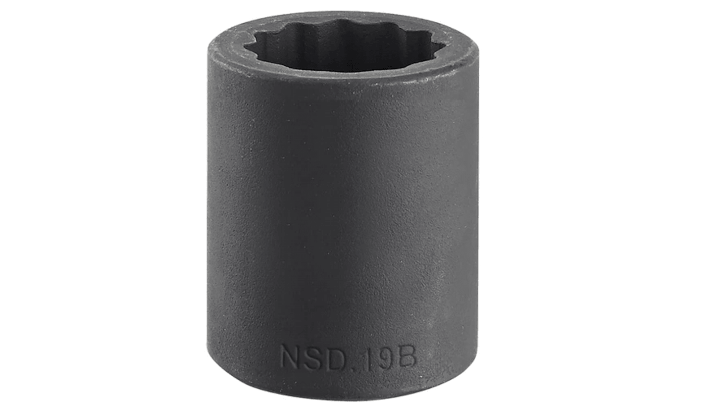 NSD.15B | Facom 15mm, 1/2 in Drive Impact Socket Standard Impact Socket ...