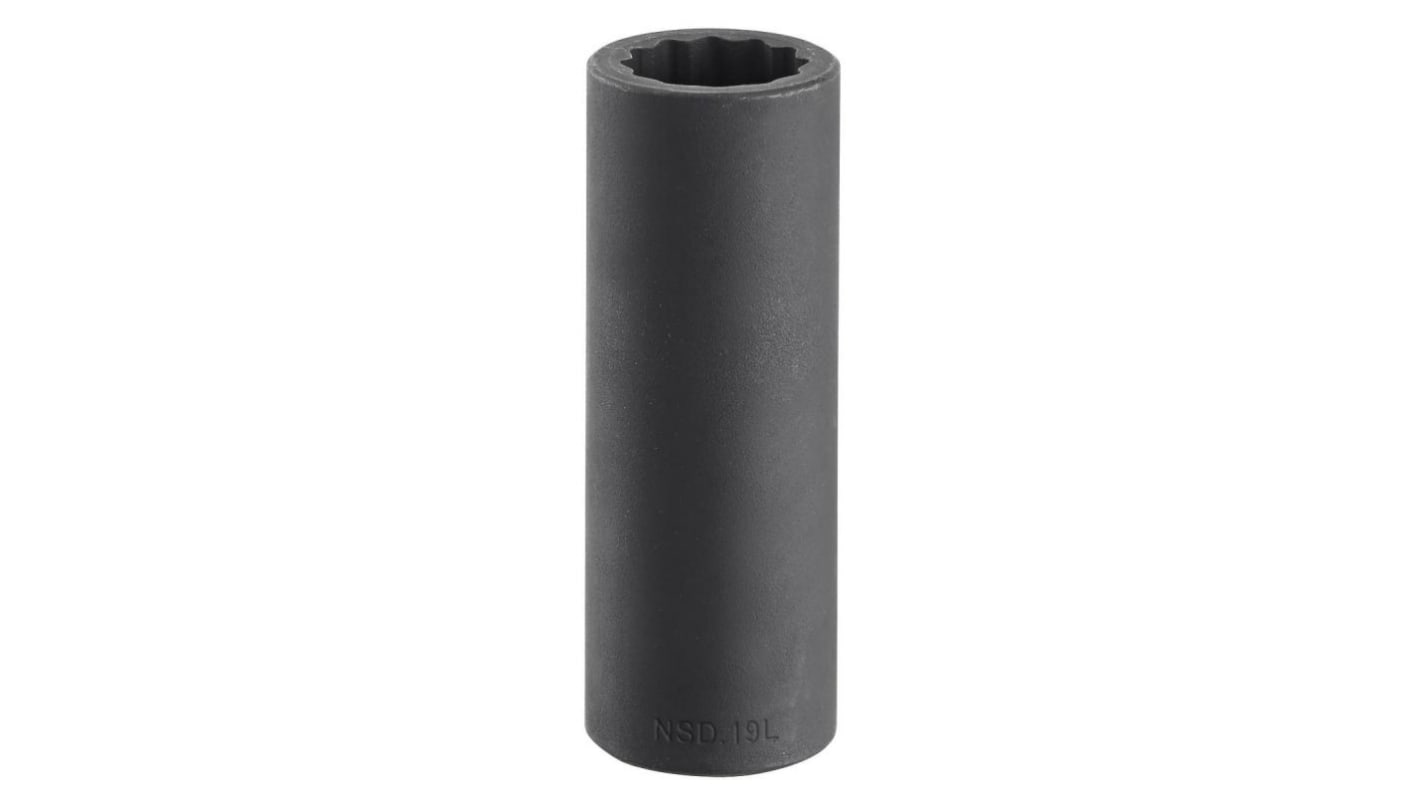 NSD.35L | Facom 35mm, 1/2 in Drive Impact Socket Bi-Hexagon, 90 mm ...