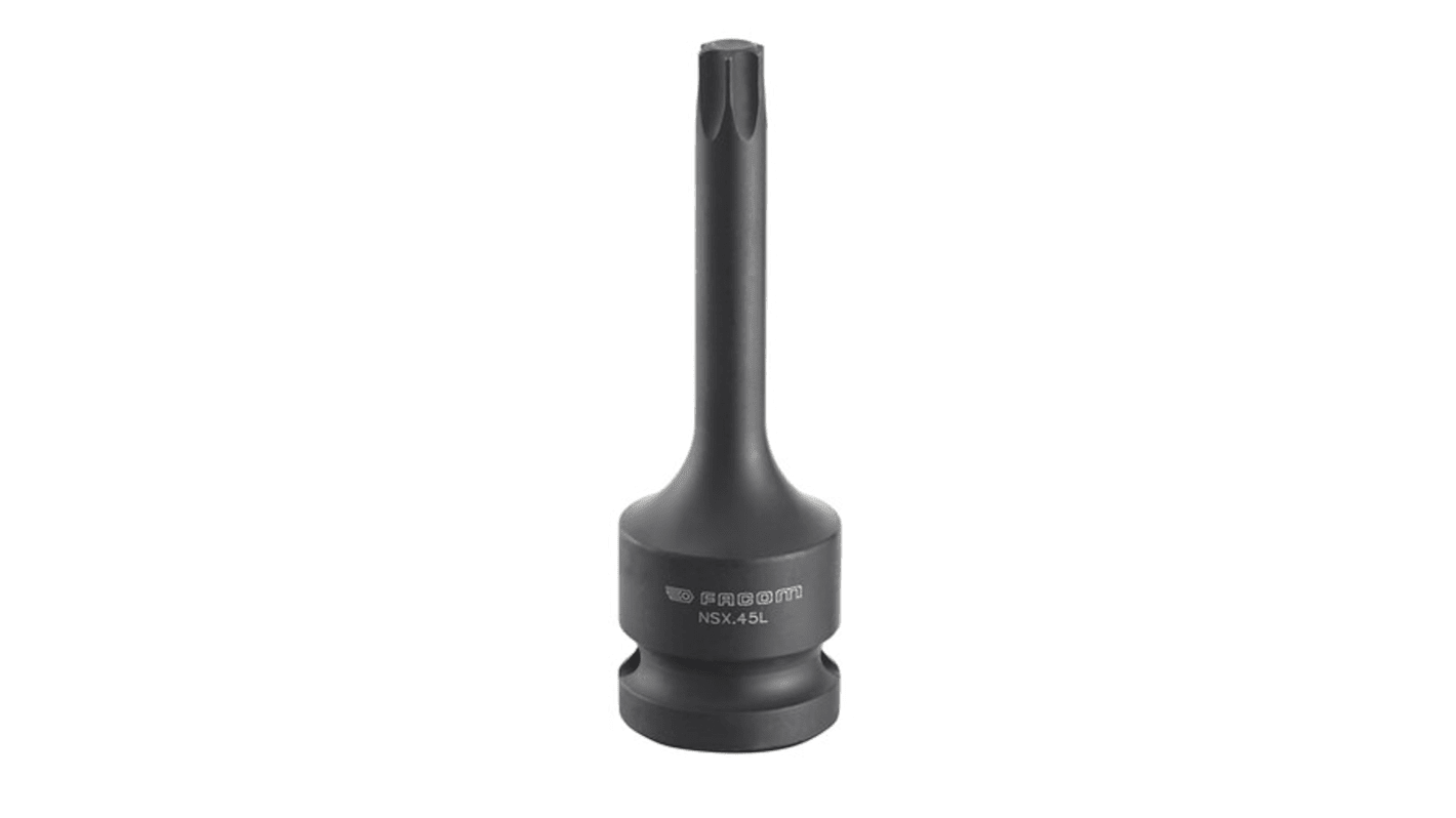 NSX.40L | Facom 40mm, 1/2 in Drive Impact Socket Impact Bit Socket, 78 mm length | RS