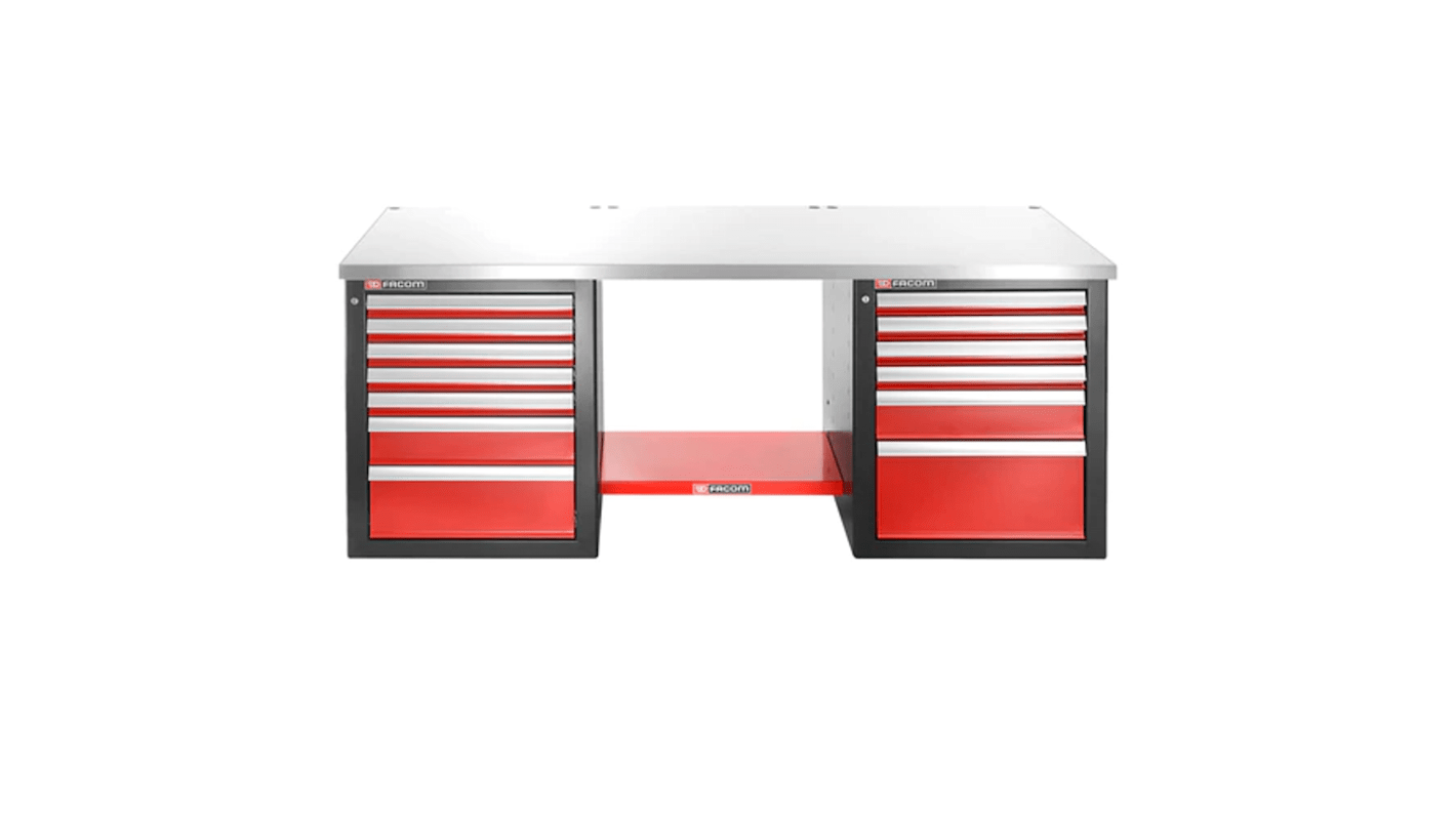 JLS2-2MS13DL | Facom Stainless Steel Workbench, 850mm x 2182mm | RS