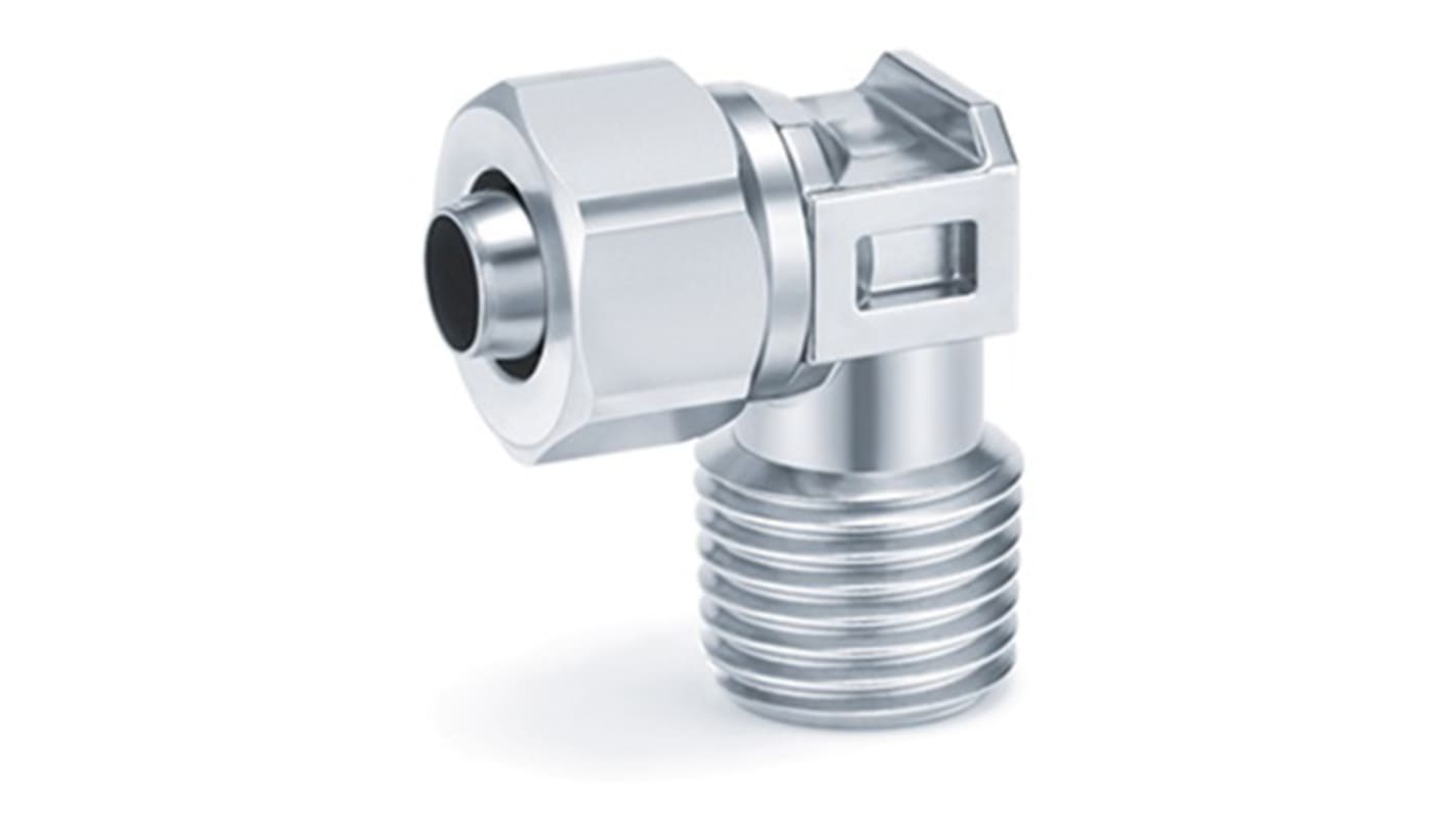 KFG2L0604-02S | SMC KFG Series Straight Fitting, Push In 6 mm, Threaded-to-Tube Connection Style ...