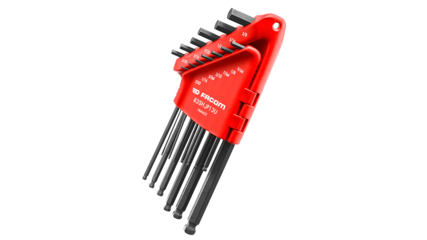83SH.JP13U | Facom 13 piece L Shape Hex Key Set | RS