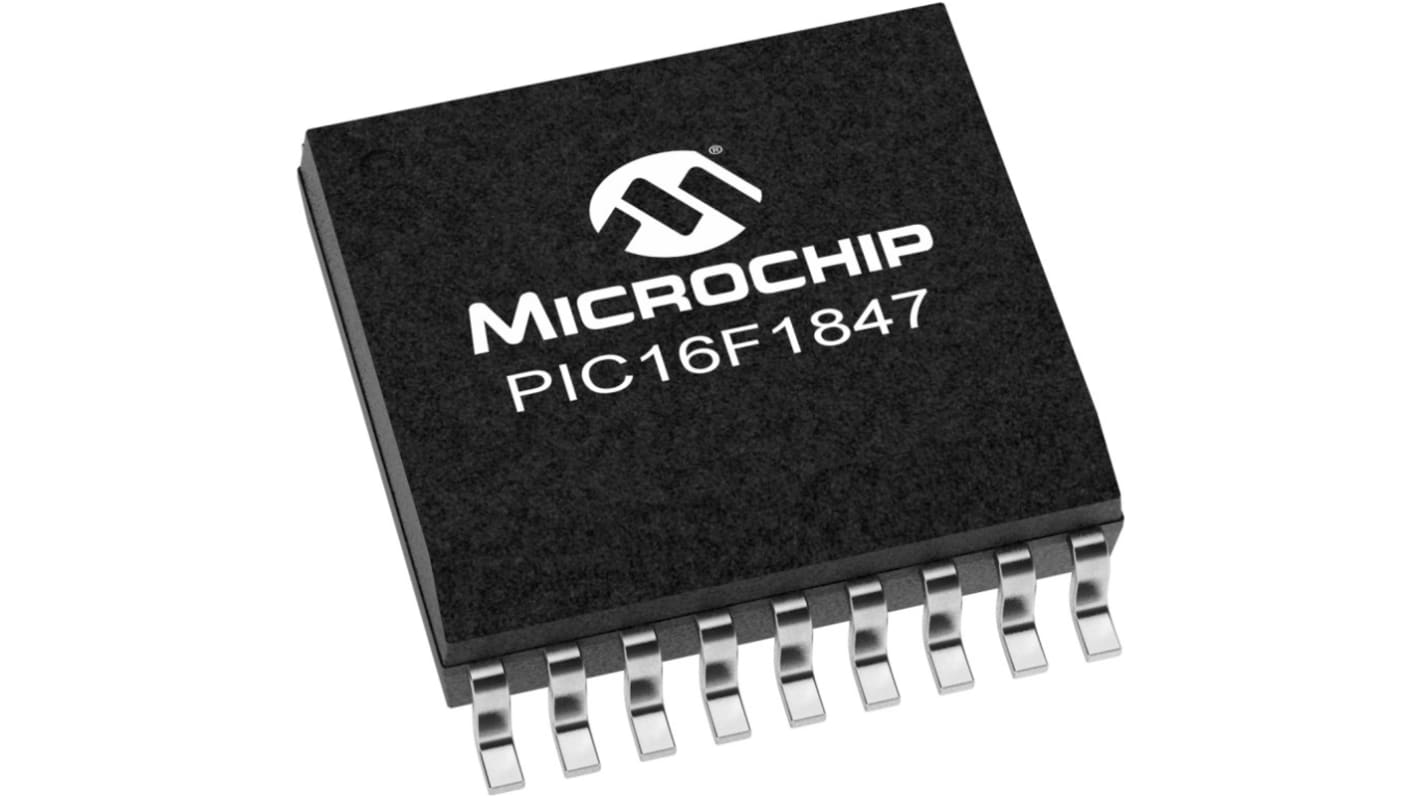 Microchip PIC16F1847T-I/SO, 32bit PIC Microcontroller, PIC16, 32MHz, 14 kB Flash, 18-Pin SOIC | RS