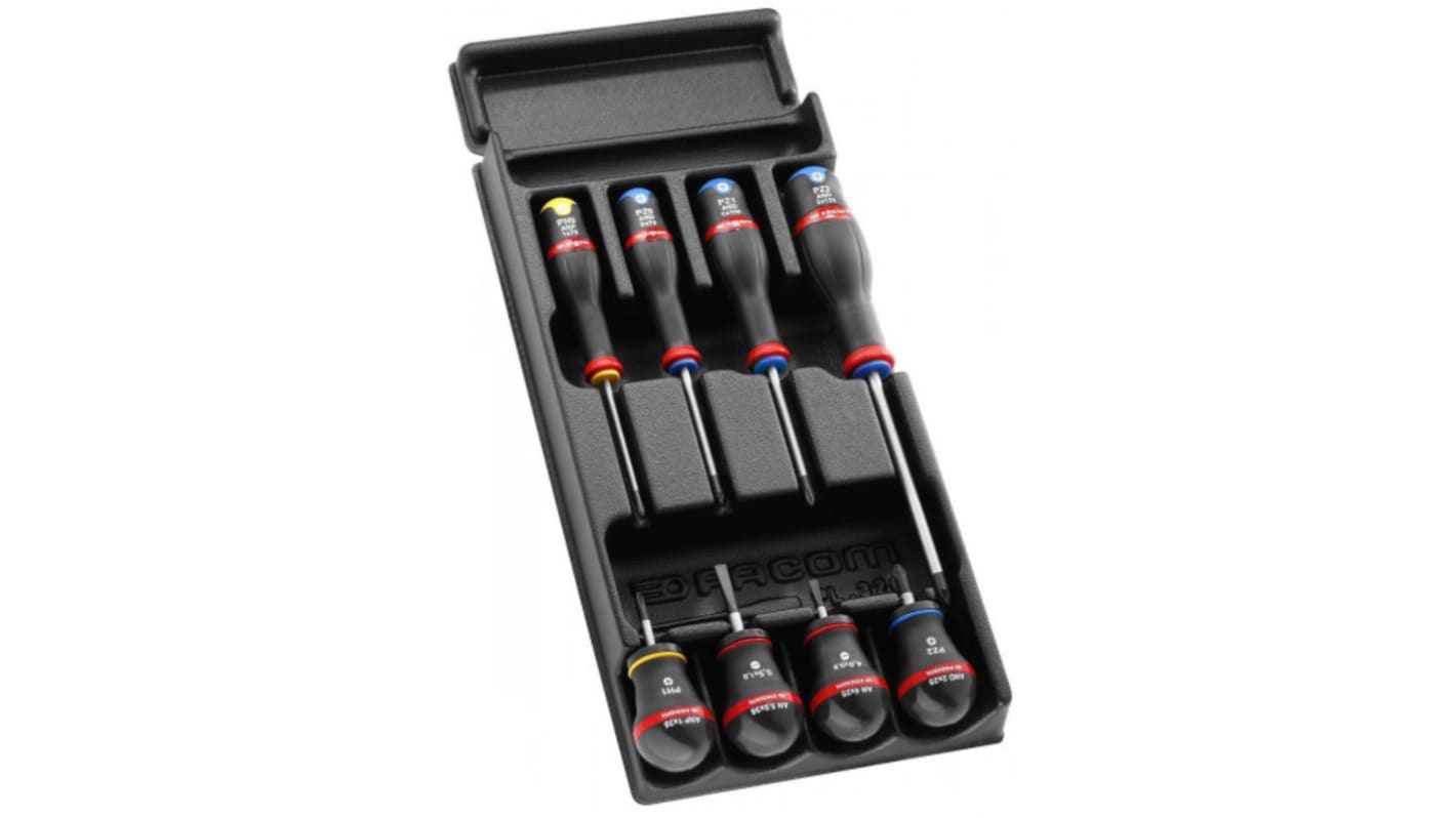 MOD.AT3PB | Facom Phillips; Slotted Screwdriver Set, 8-Piece | RS