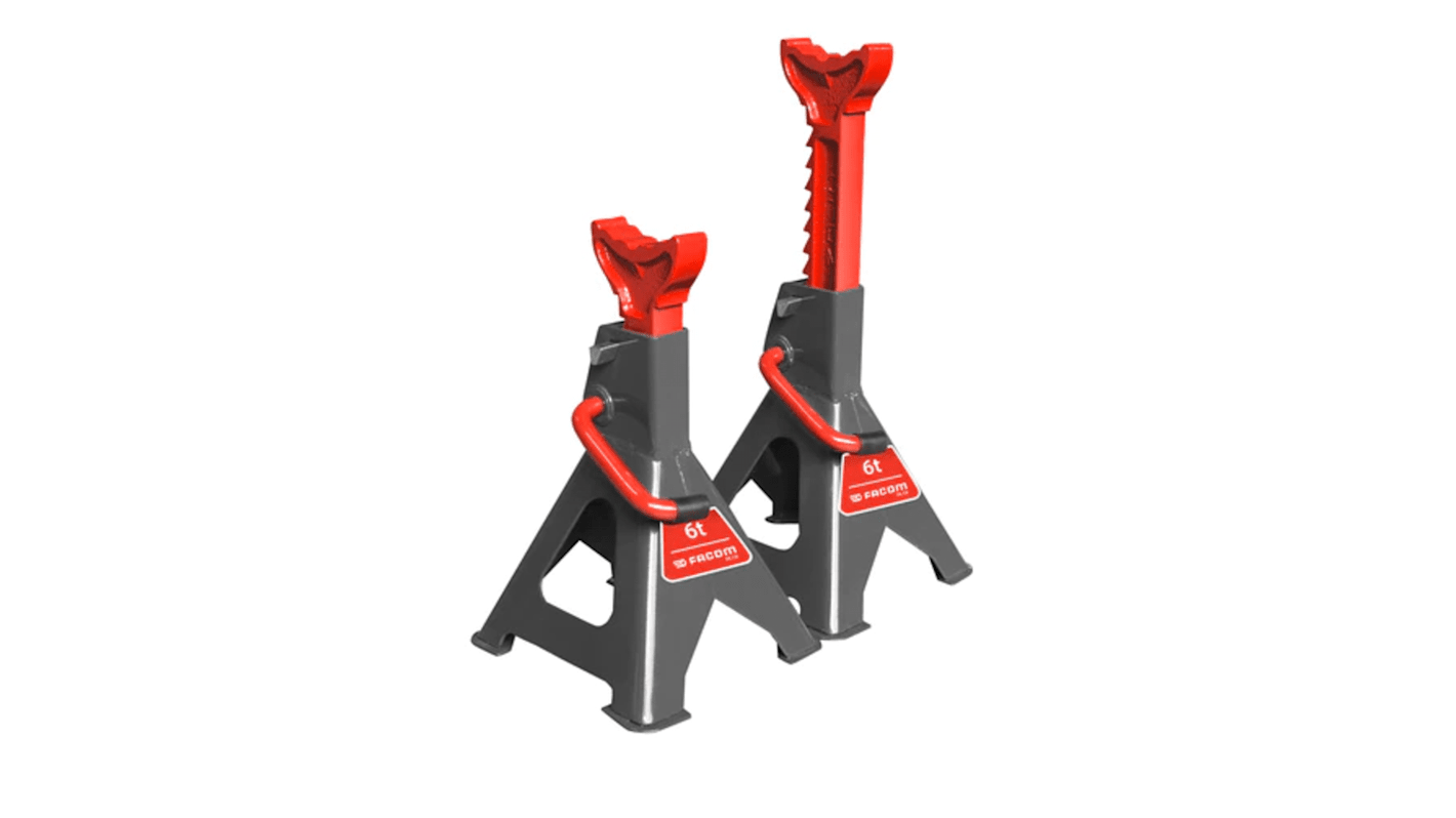 DL.C6 | Facom Axle Stand, 6t Maximum Load, 400mm - 620mm Maximum Range | RS