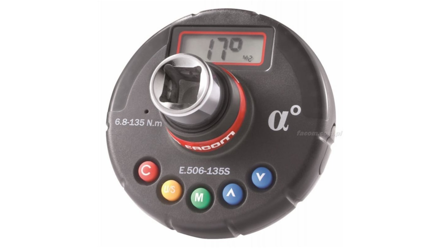 E.506-135SPF | Facom Digital Torque Analyser, 6.7 - 135Nm, Square: 1 ...