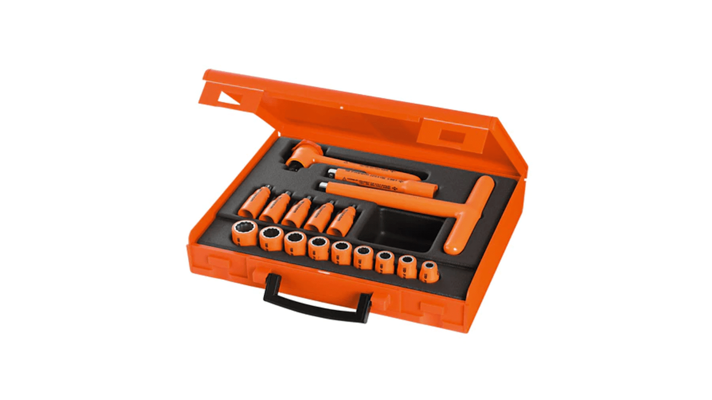 J.401AVSE | Facom 17-Piece Metric 3/8 in Standard Socket/Bit Set with ...