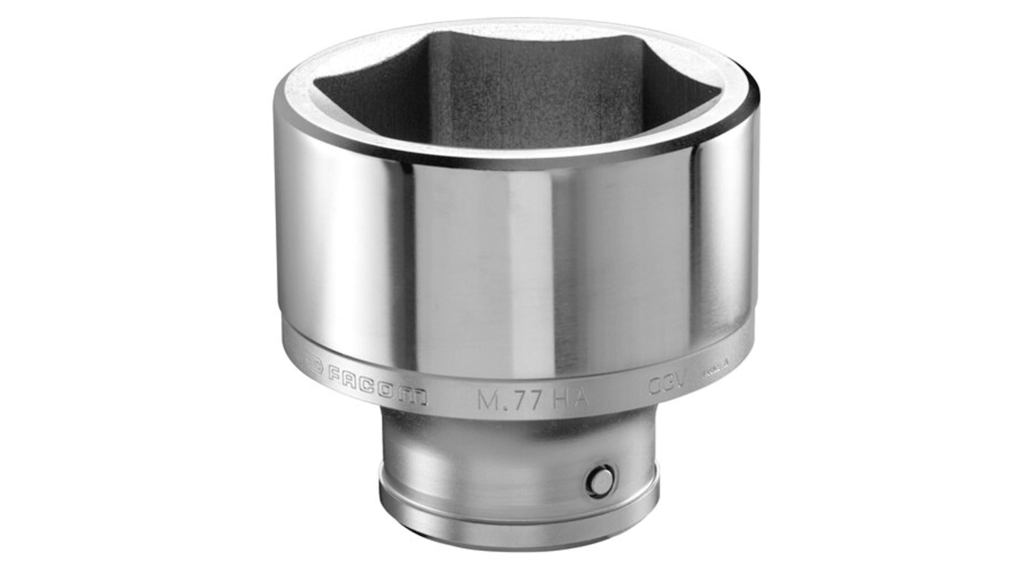M.80HA | Facom 1 in Drive 80mm Standard Socket, 6 point, 106 mm Overall ...