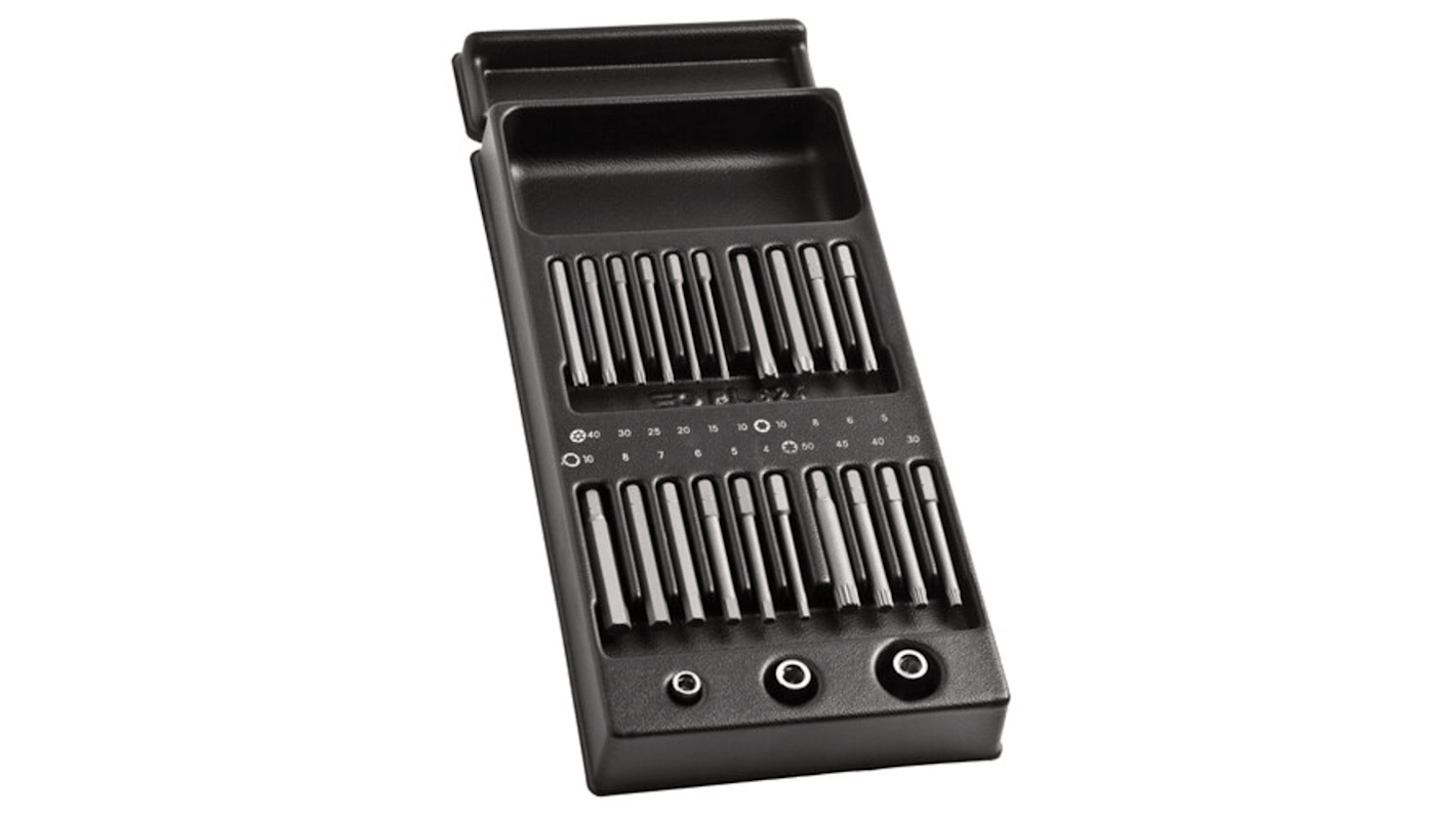 MOD.E20L | Facom Screwdriver Bit 20 Pieces, Hexagon, Torx | RS