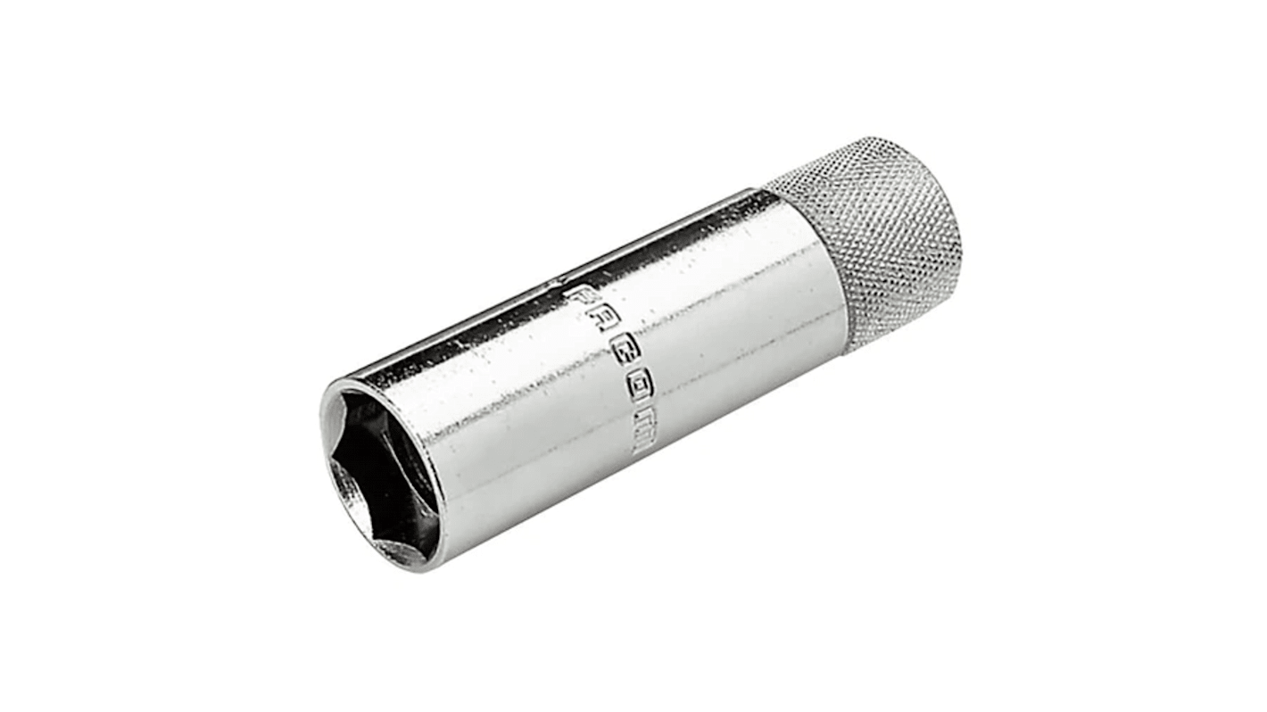 B.J18A1 | Facom 3/8 in Drive 18mm Spark Plug Socket, 6 point, 90 mm ...