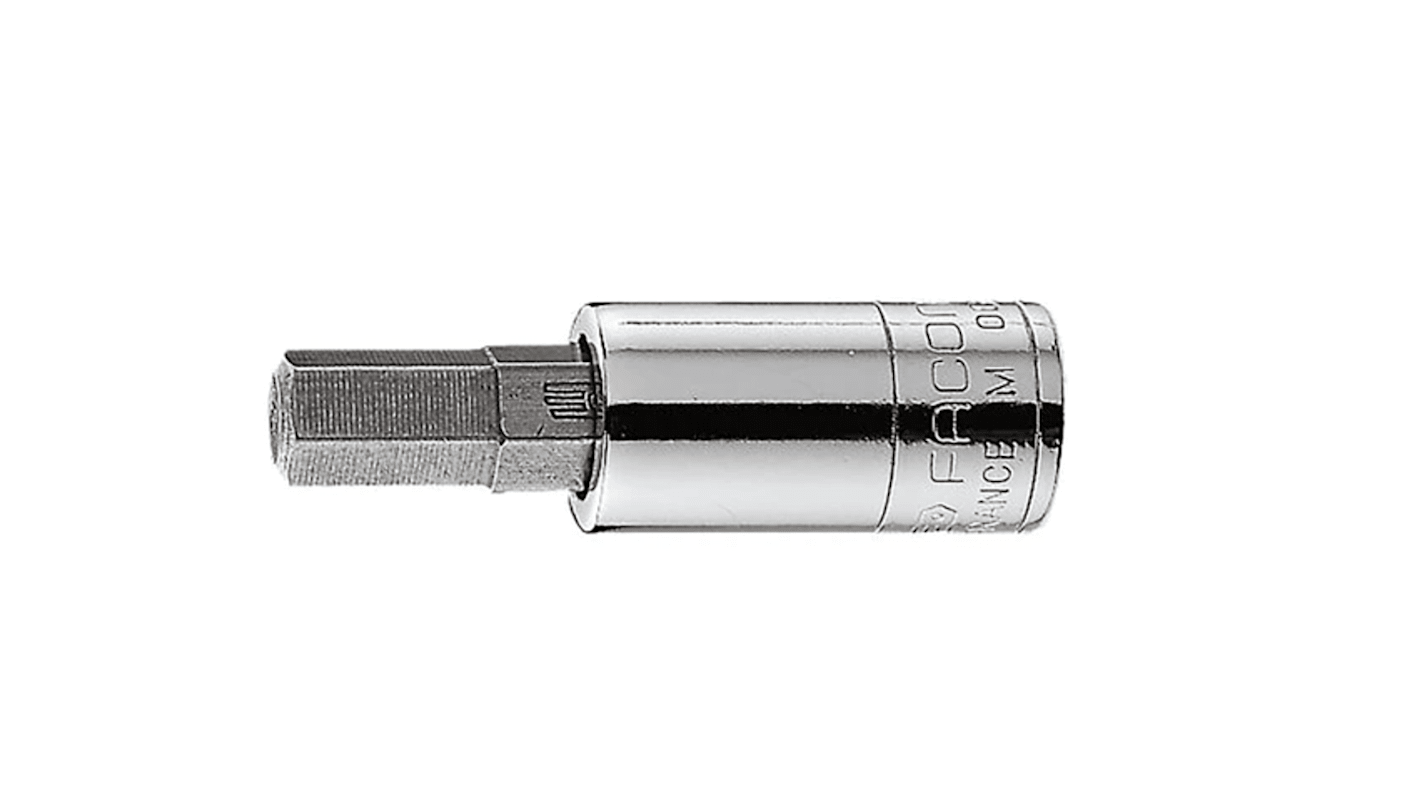 RT.7 | Facom 1/4 in Drive Bit Socket, Hex Bit, 7mm, 37 mm Overall ...