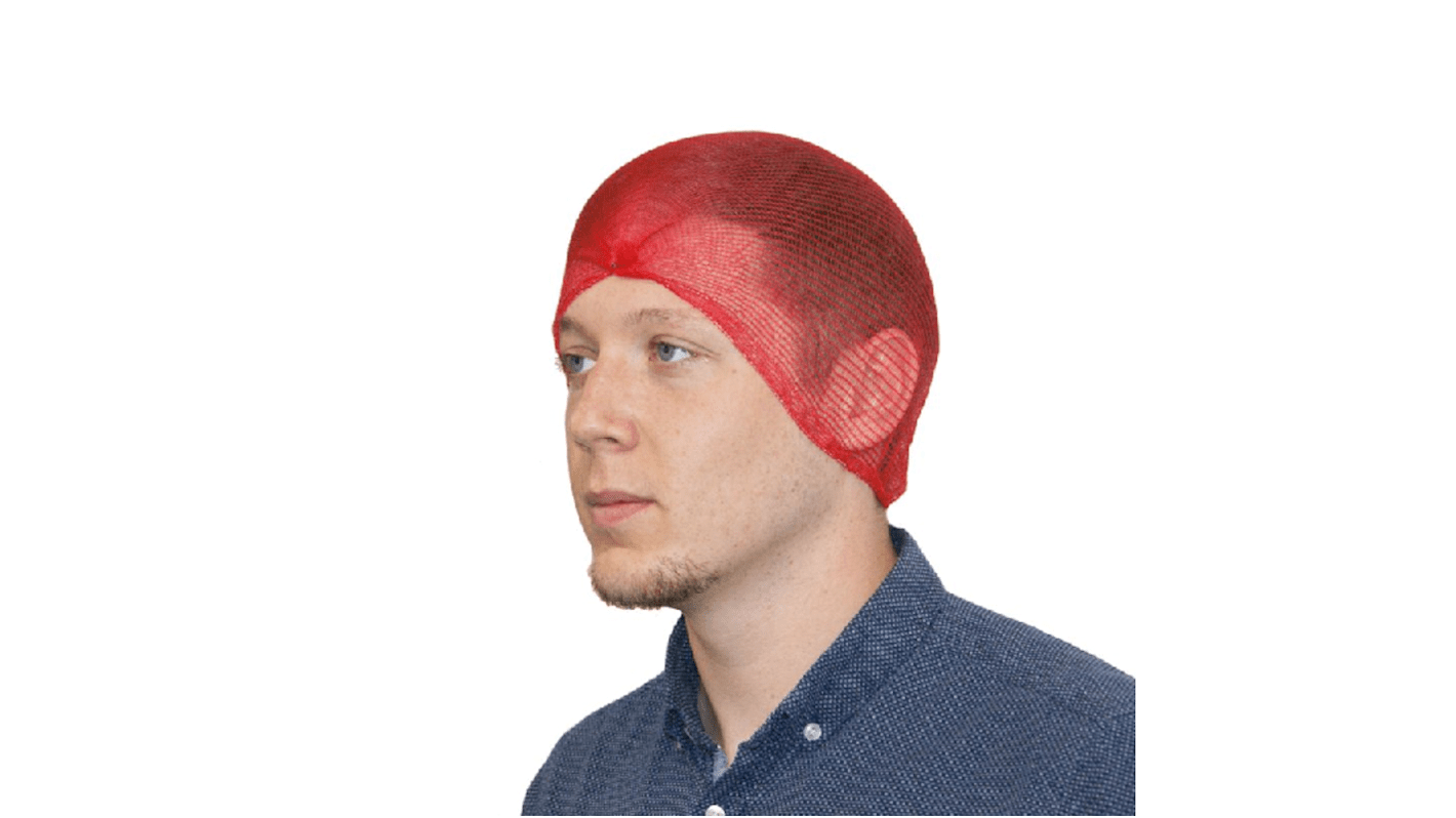 H0538 | Hairtite Red Disposable Hair Net for Food Industry Use, One ...