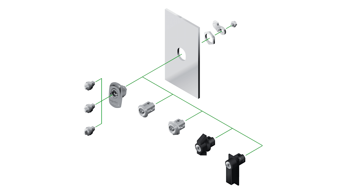 NSYTT8CSX | Schneider Electric NSYT Series 8mm Triangular Lock Insert ...