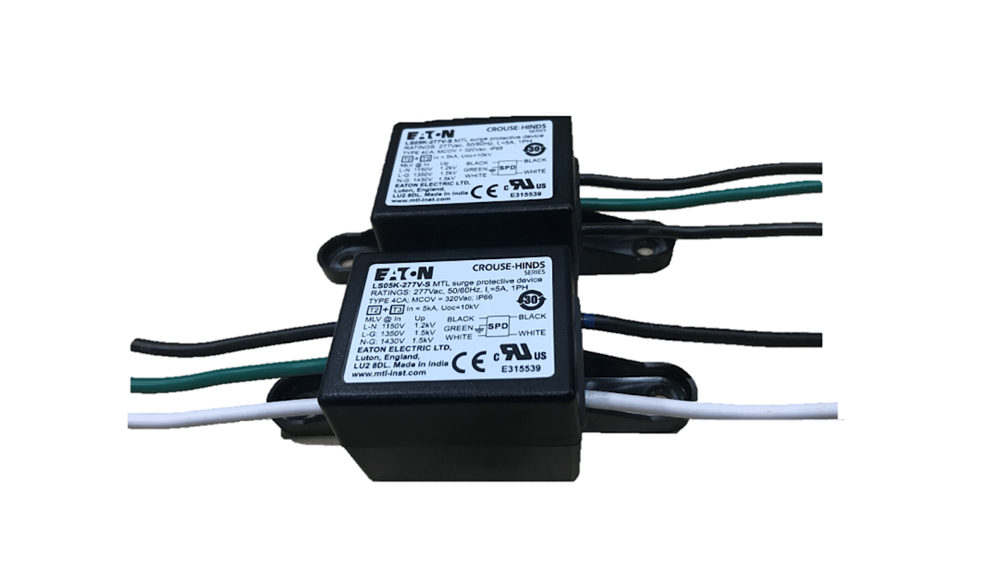 MLLS05K-277V-S | Eaton 1 Phase Industrial Surge Protection, 10kA, 277V ...