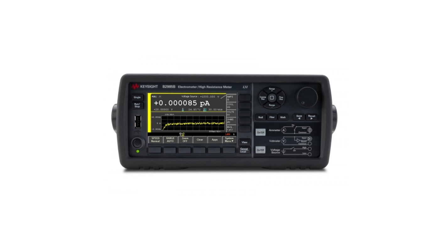 B2985B | Keysight Technologies Bench Digital Electrometer, 20mA ac Max ...