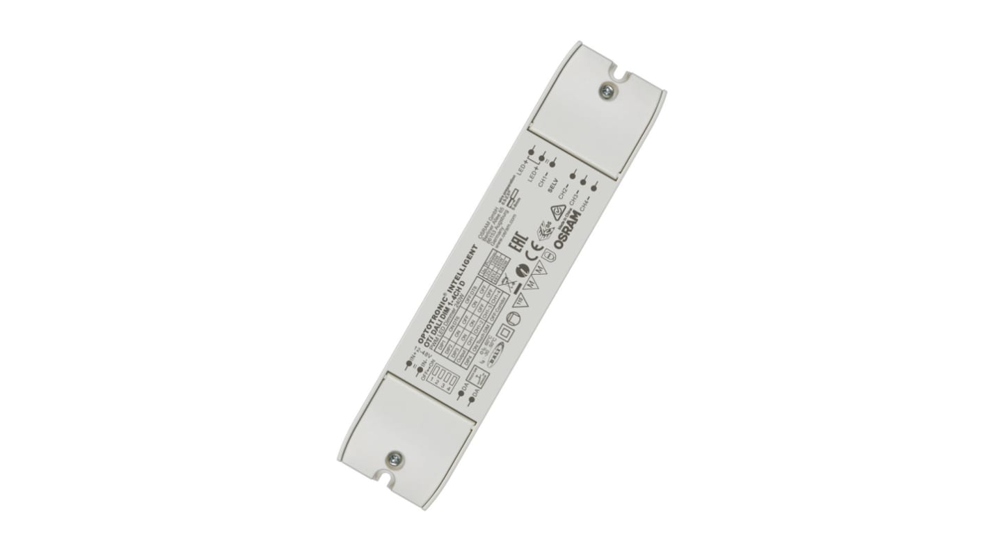 OTI-DALI-DIM-1-4CH-D | Osram LED Dimmer, 12 → 48V Output, 240W Output, Constant Current | RS