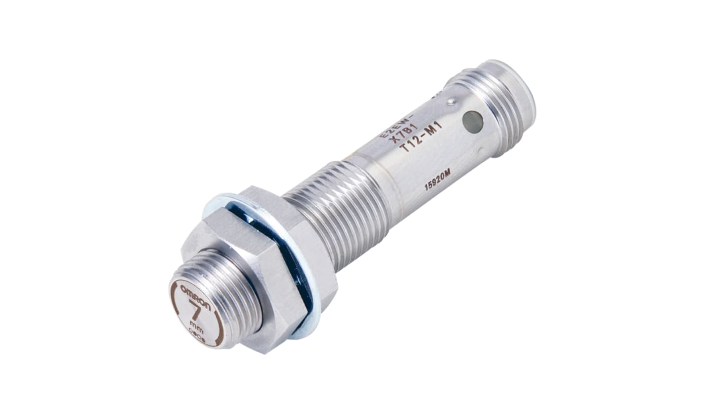 E2EW-X7C112-M1 | Omron Inductive Barrel-Style Proximity Sensor, M12 x 1, 7 mm Detection, NPN ...