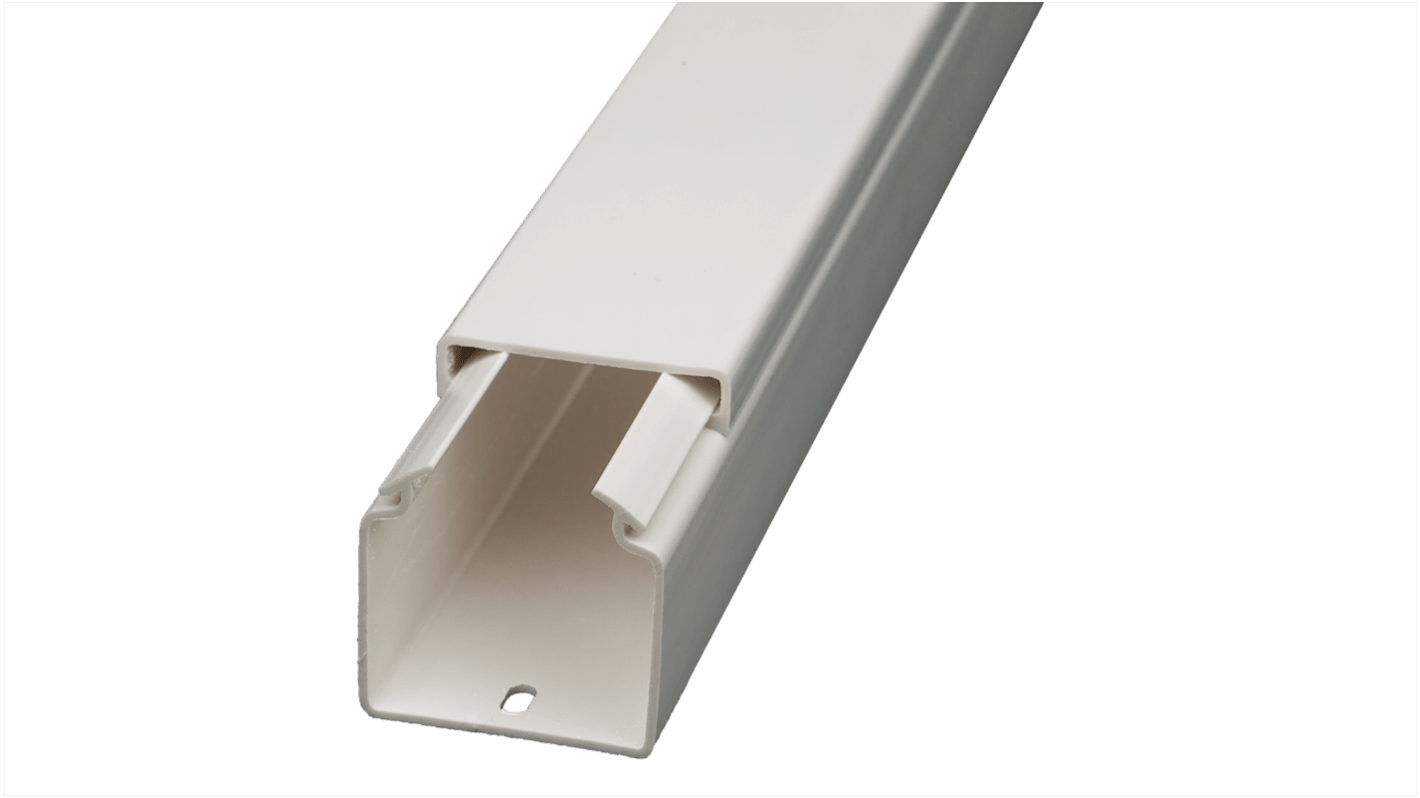 RS PRO White Mini Trunking, W15 mm x D15mm, L2m, PVC | RS
