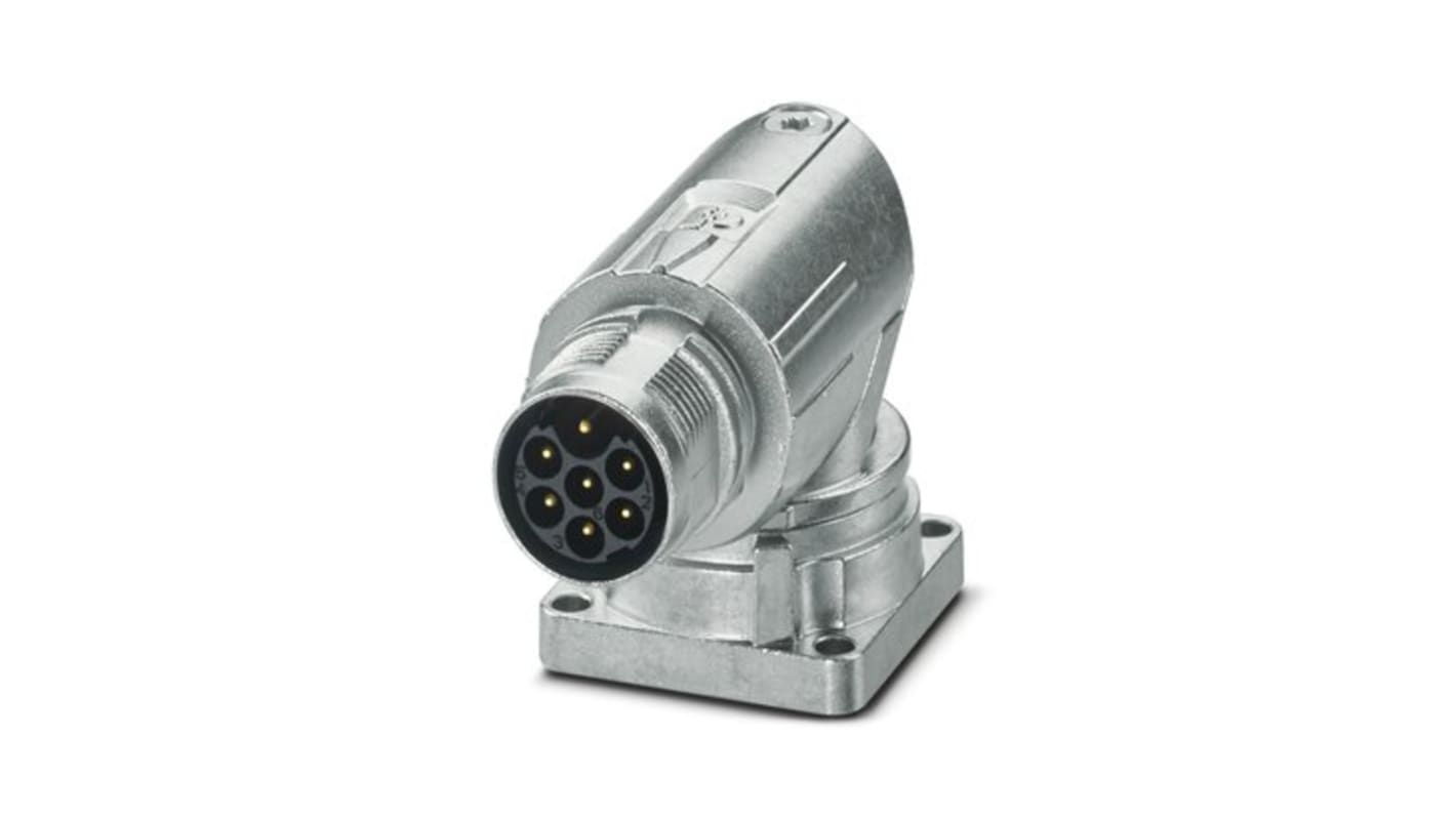 1628509 | Phoenix Contact Circular Connector, 7 Contacts, Front Mount ...