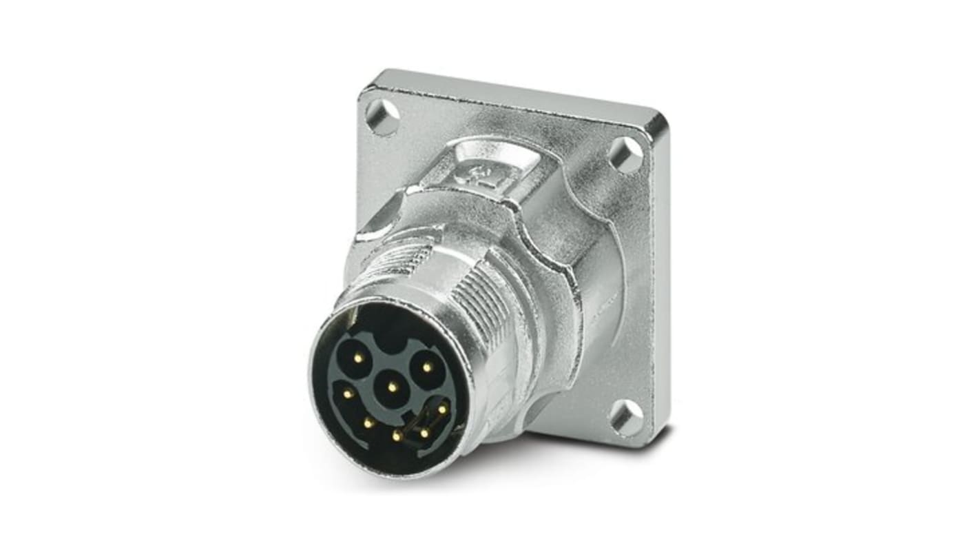 1628930 | Phoenix Contact Circular Connector, 8 Contacts, Front Mount ...
