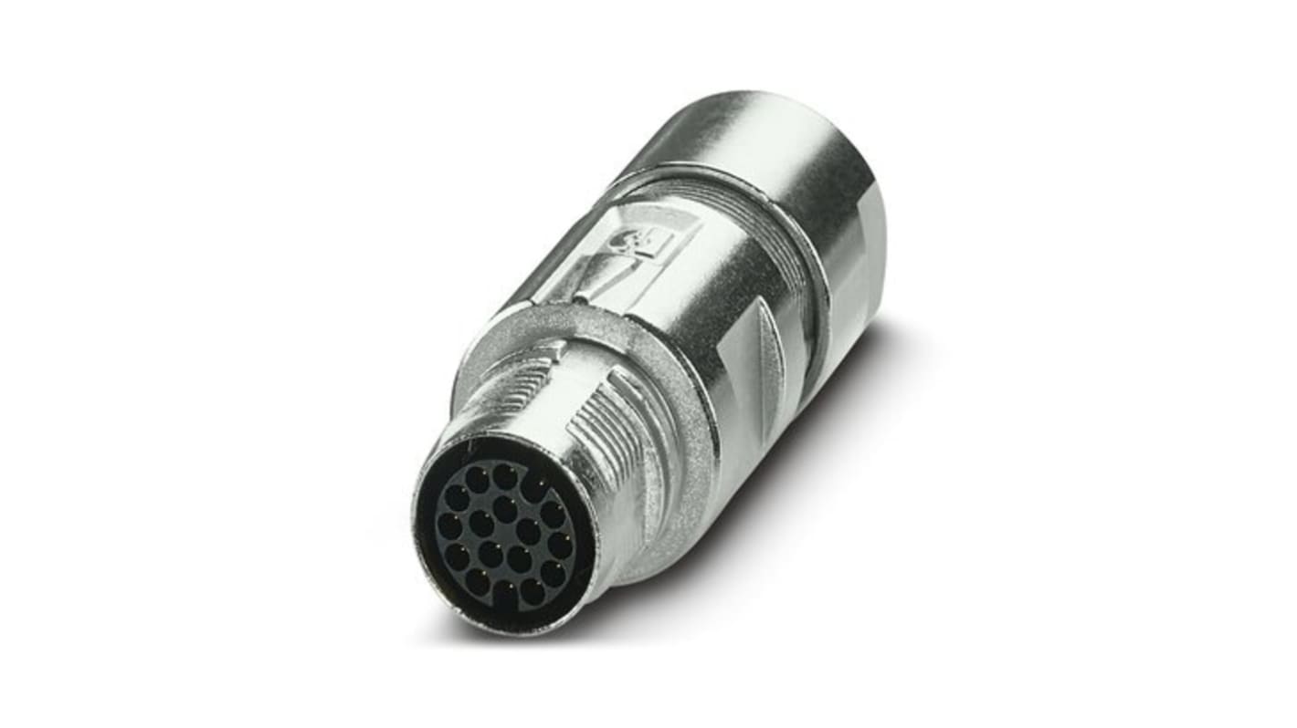 1628968 | Phoenix Contact Circular Connector, 17 Contacts, Cable Mount ...