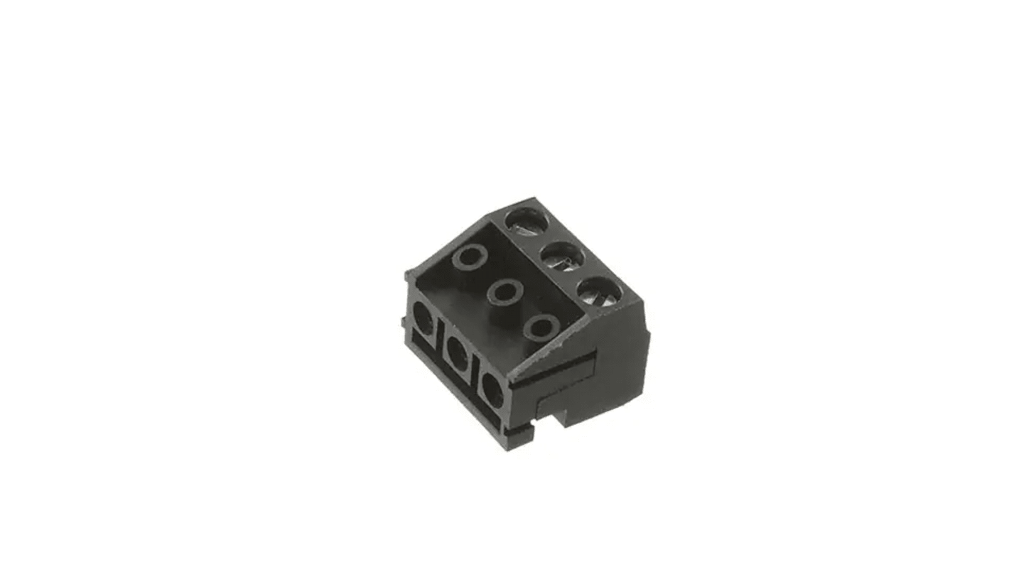 RS PRO 5mm Pitch 3 Way Pluggable Terminal Block, Plug, Free Hanging (In ...