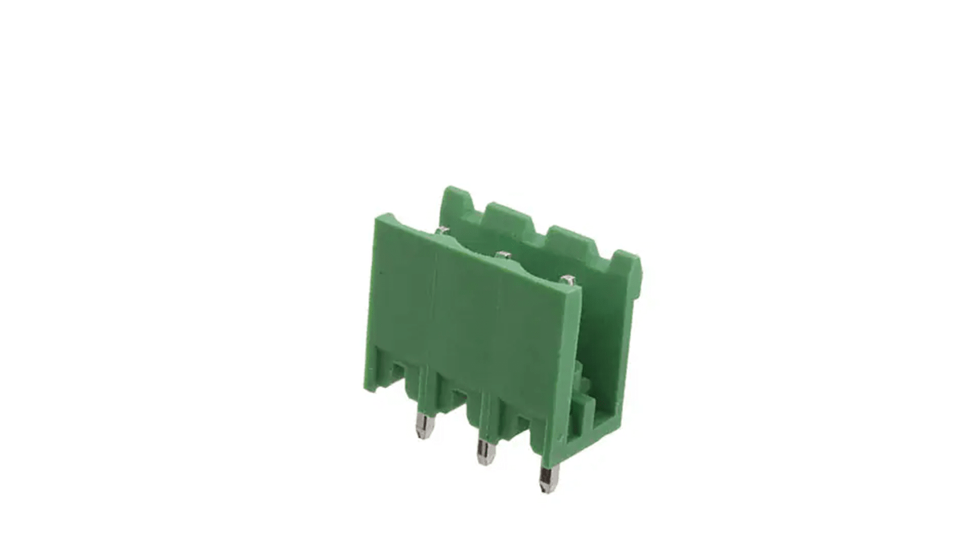 RS PRO 5mm Pitch 3 Way Pluggable Terminal Block, Header, Through Hole | RS