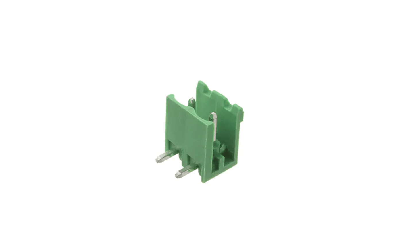 RS PRO 5.08mm Pitch 2 Way Pluggable Terminal Block, Header, Through ...