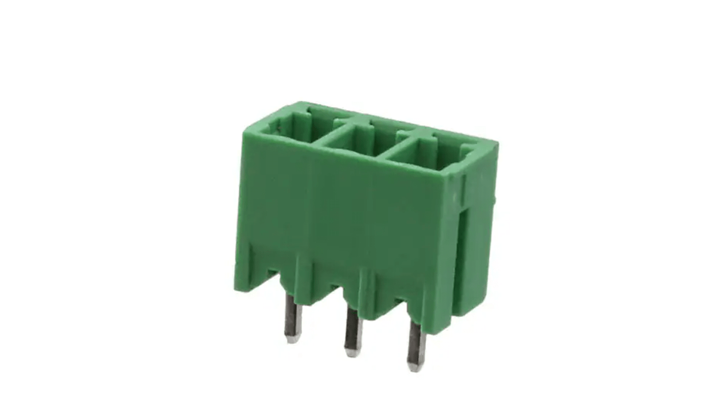 RS PRO 3.81mm Pitch 3 Way Pluggable Terminal Block, Header, Through ...