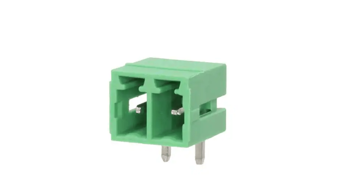 RS PRO 3.81mm Pitch 2 Way Pluggable Terminal Block, Header, Through ...