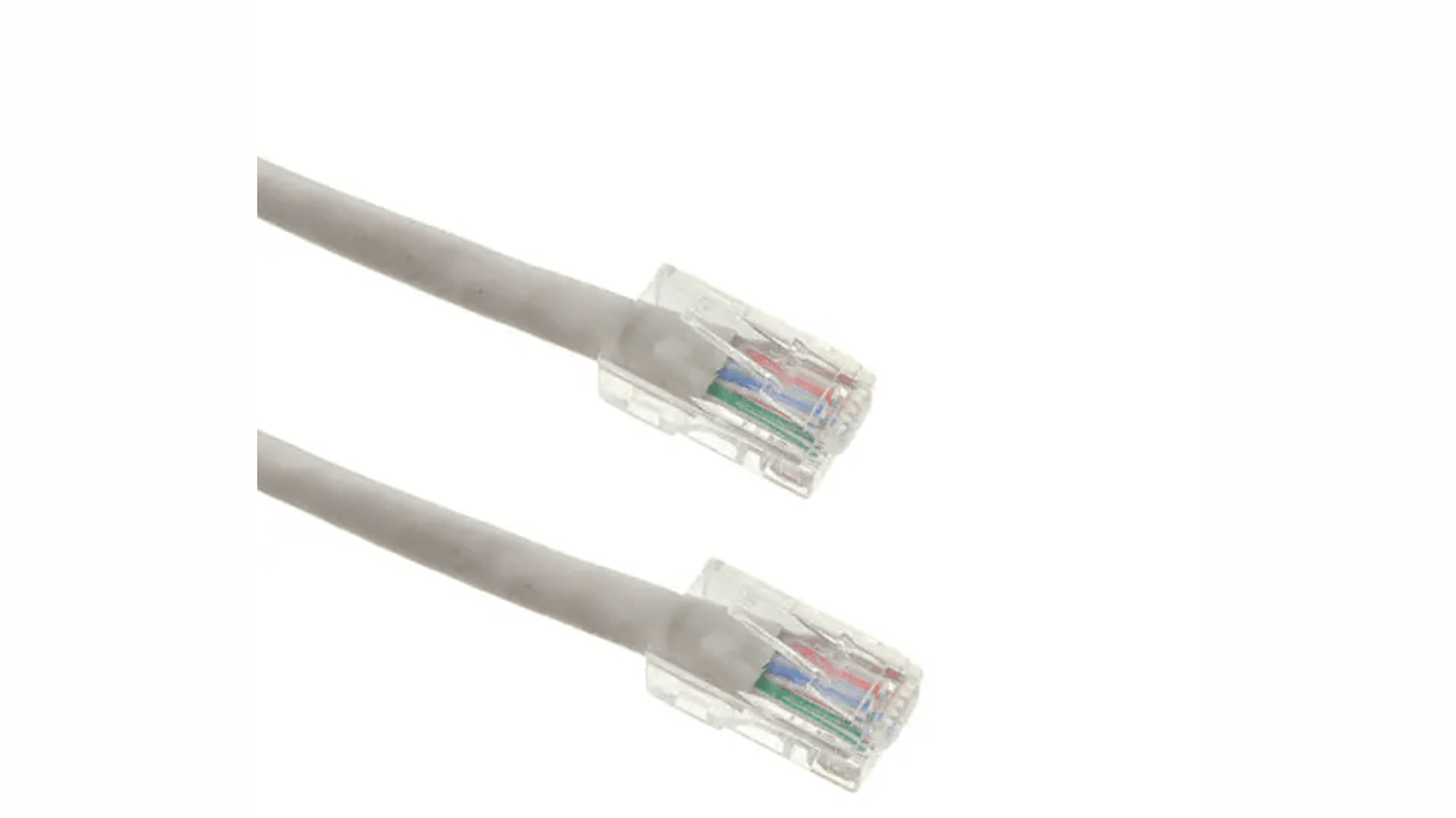 RS PRO Cat5e RJ45 to RJ45 Ethernet Cable, U/UTP, Grey, 915mm | RS