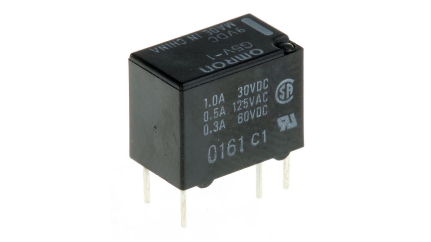 G5V-1 DC9 | Relé Omron de 6 polos, SPDT, bobina 9V dc, 1A, Montaje en ...