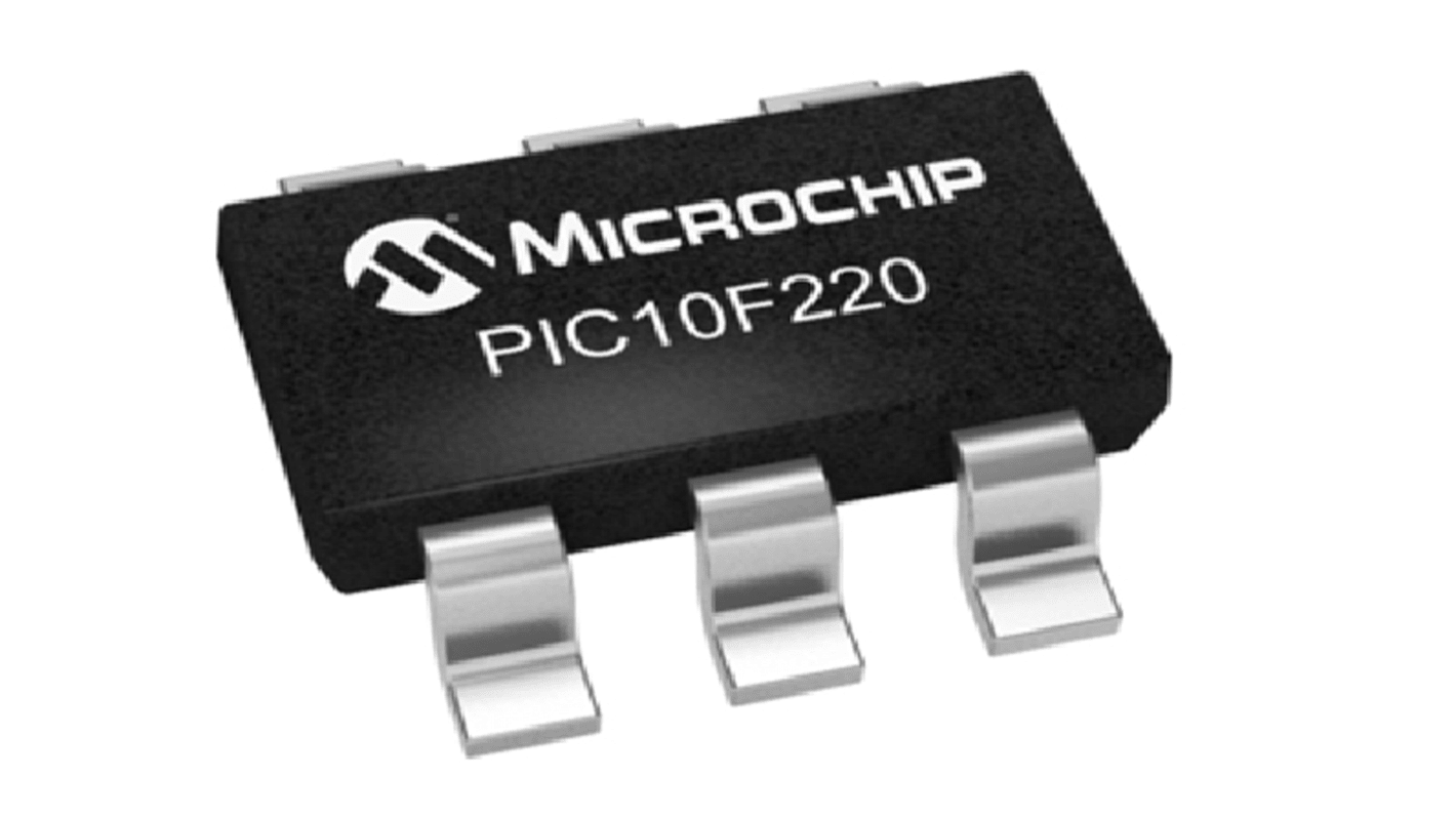 Microchip PIC10F220T-E/OT PIC Microcontroller, PIC10, 6-Pin SOT-23 | RS