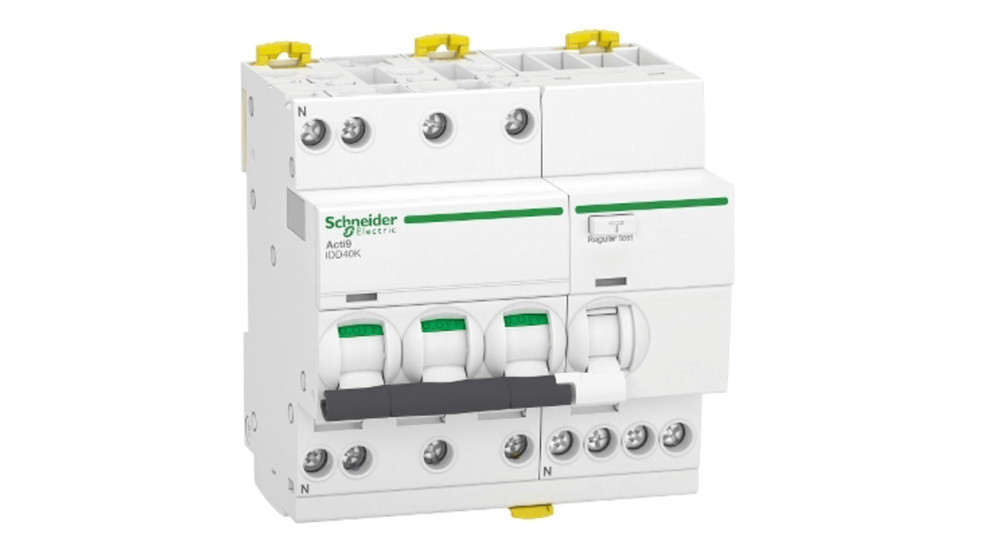 A9DK5716 | Schneider Electric RCBO, 16A Current Rating, 3P Poles, 300mA ...