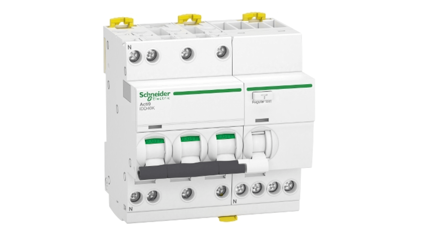 A9DK5740 | Schneider Electric RCBO, 40A Current Rating, 3P Poles, 300mA ...