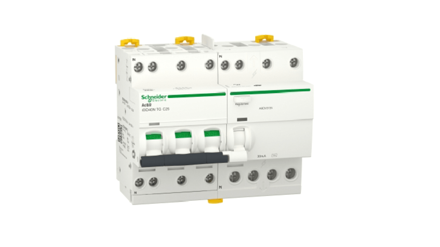 A9DV3732 | Schneider Electric RCBO, 32A Current Rating, 3P+N Poles ...