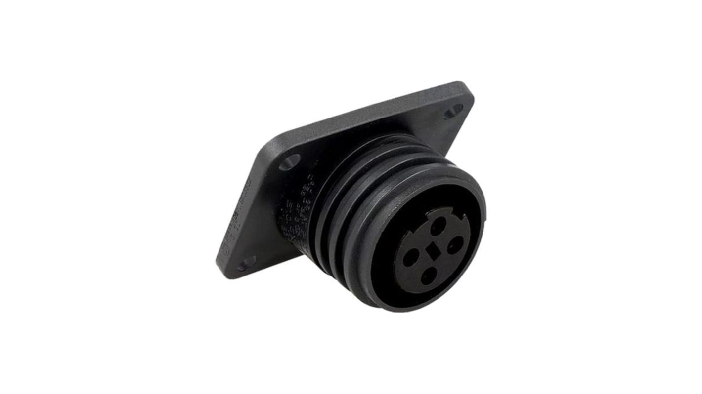 PX0941/04/S | Bulgin Circular Connector, 4 Contacts, Flange Mount ...