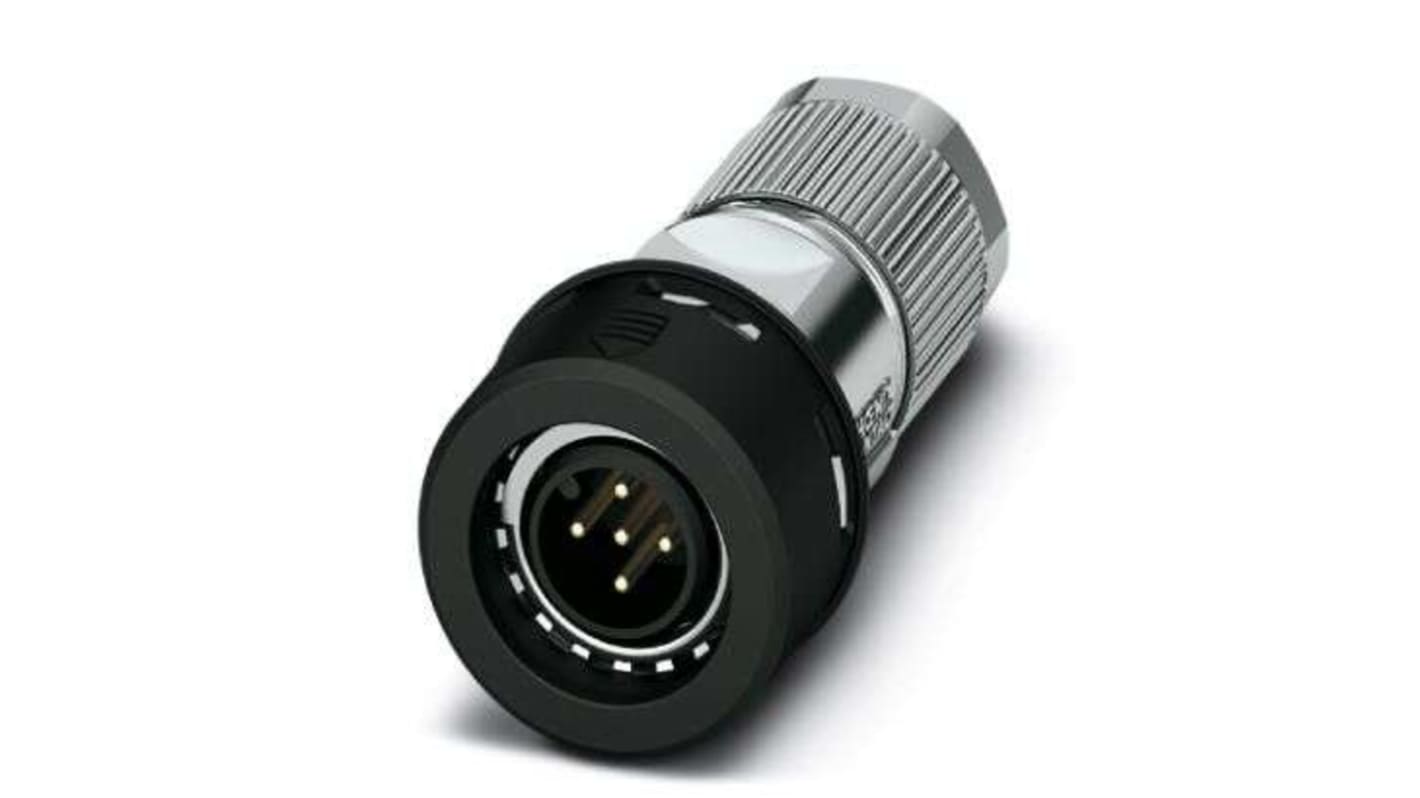 1021815 | Phoenix Contact Circular Connector, 5 Contacts, Cable Mount ...