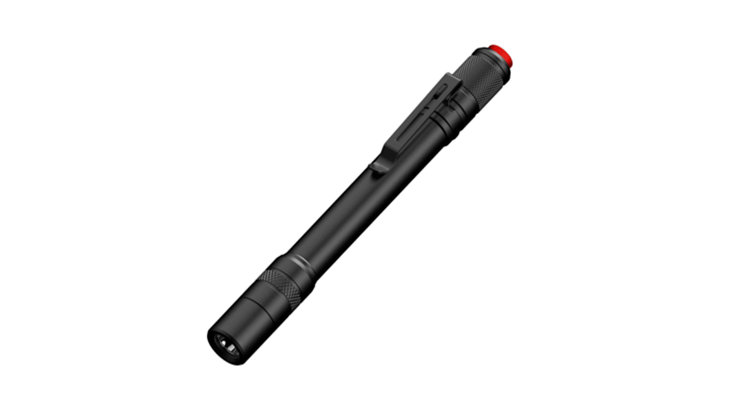 RS PRO LED Pen Torch Black 120 lm, 134 mm | RS