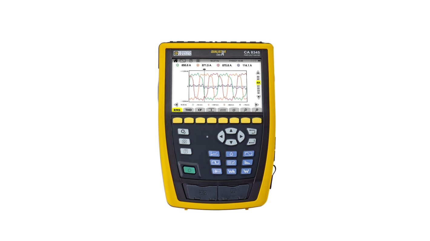 P01160657 | Chauvin Arnoux CA8345 Power Quality Analyser, 1, 3-Phase ...