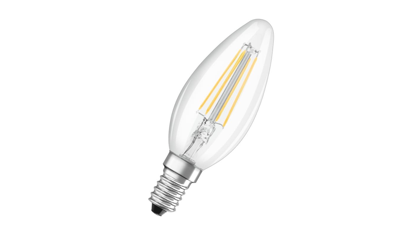 4058075590458 | Osram PARATHOM Classic E14 LED GLS Bulb 4 W(40W), 2700K, Warm White, Mini Candle ...