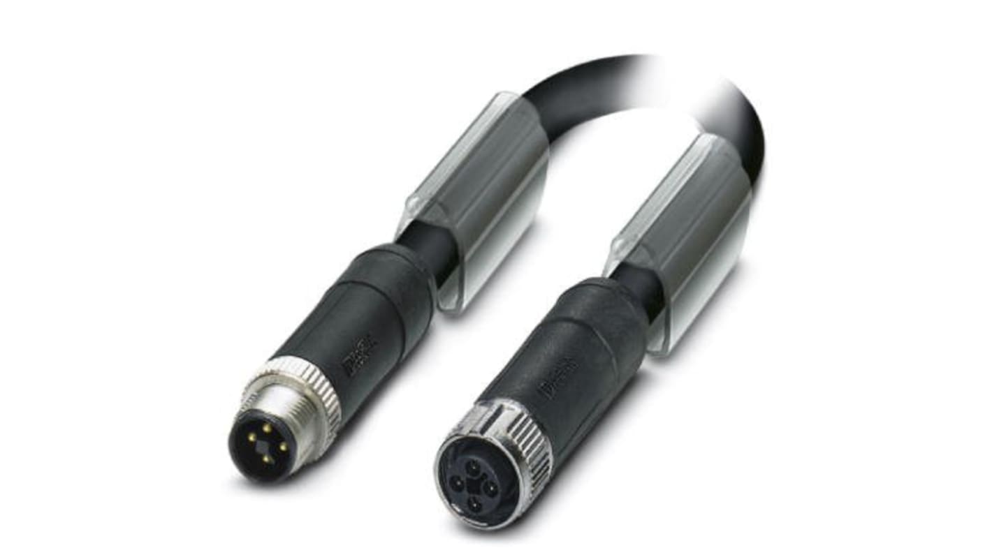 1089997 | Phoenix Contact M12 to M12 Sensor Actuator Cable, 2m | RS