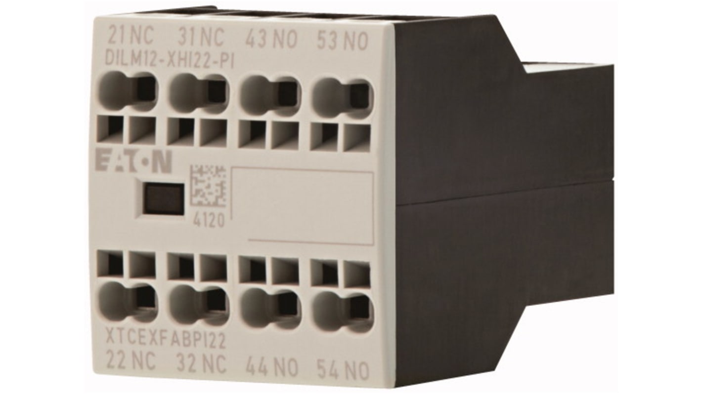 199458 DILM12-XHI22-PI | Eaton Auxiliary Contact, 4 Contact, 2 NC, 2 NO ...
